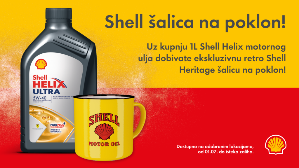 Kupnjom Shell Helix ulje na Poklon Dobivaš Heritage Šalicu | Orbico-maziva